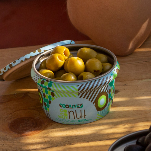 Snack de aceitunas verdes aroma coco» The Coolives